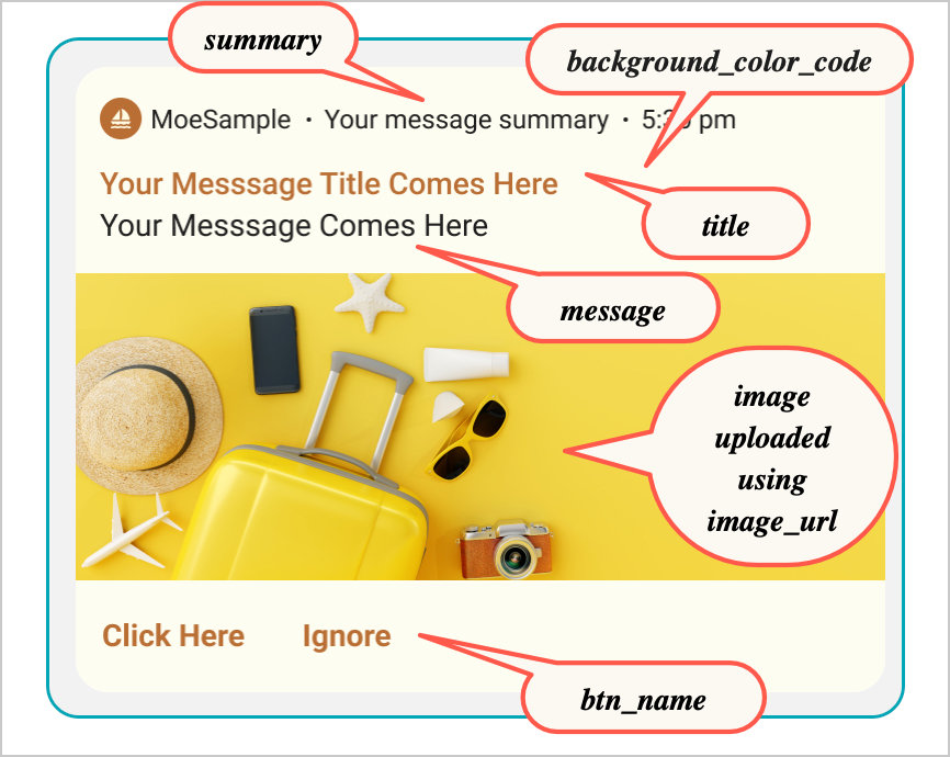 Create Push Template Api Developer Guide