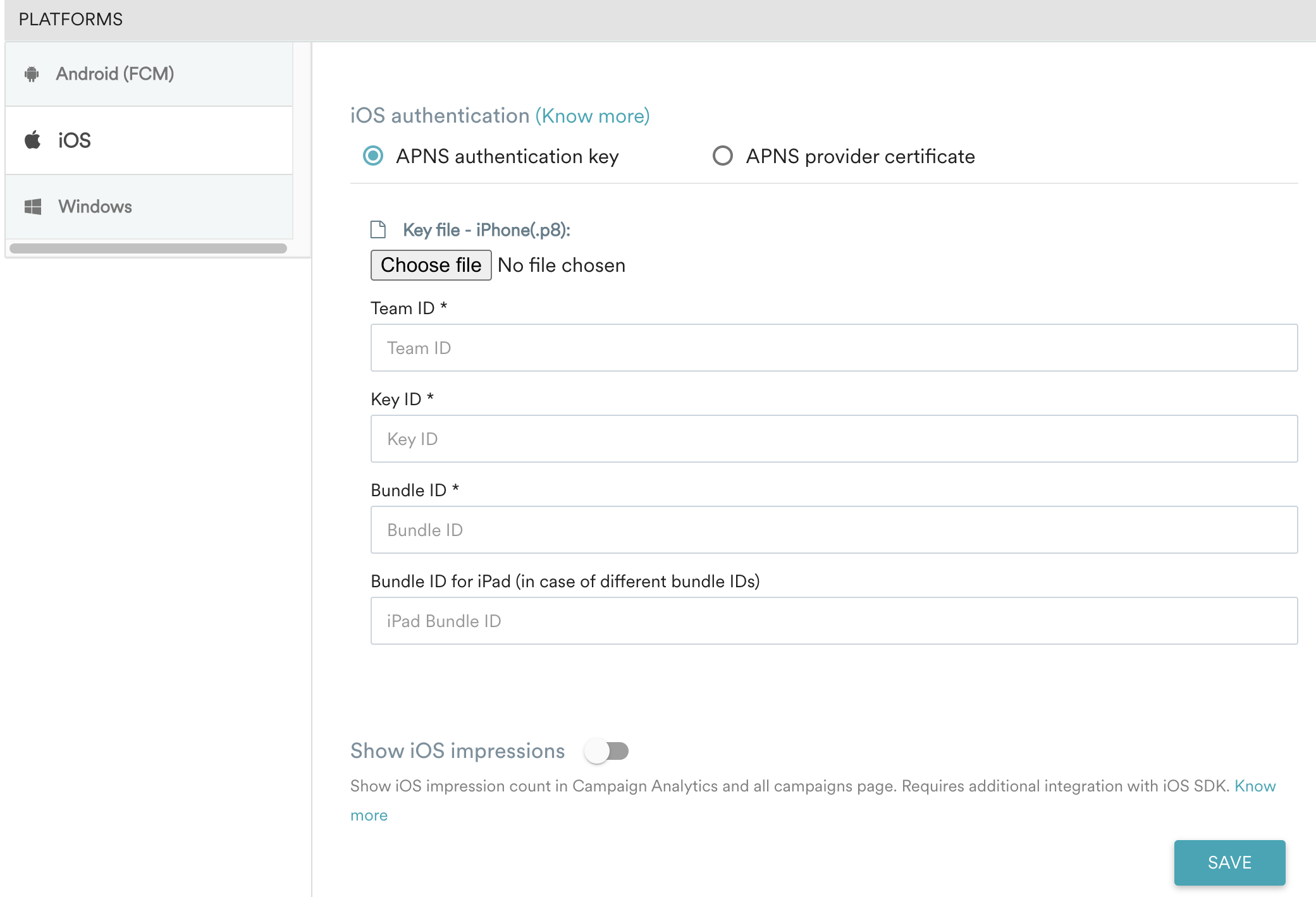 APNS Authentication Key – Developer Guide